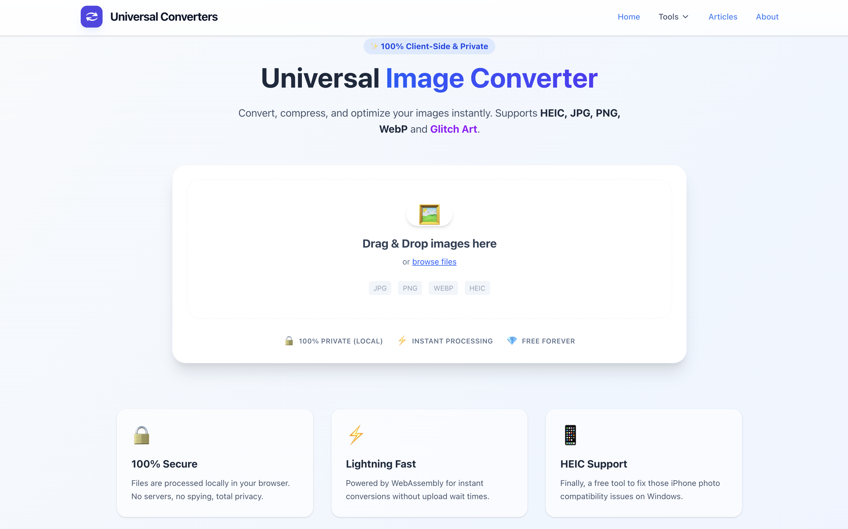 Free Image Converter - JPG to WebP, HEIC to JPG, PNG Converter ...